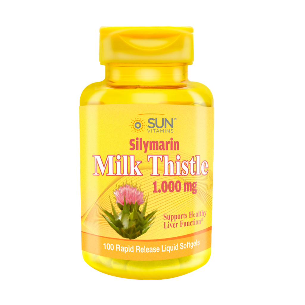 SILYMARIN MILK THISTLE 1000 MG SOFTGELS X 100 SUN VITAMINS | El Arbolito